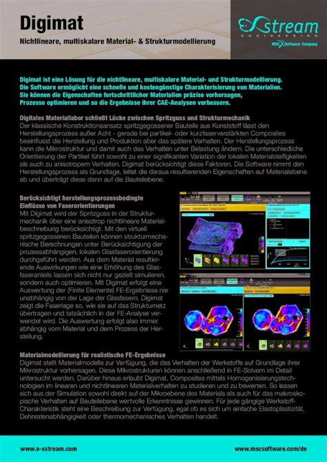 Pdf Digimat Msc Software Simpoe Unterstützte Fe Solver Marc Msc Nastran Abaqus Standard
