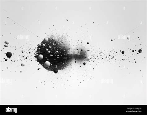 Abstract Representation For Data Flow With Multiple Spheres And Particles Generative Ai Stock