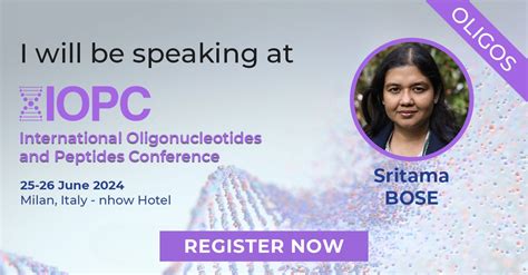 Sritama Bose To Speak At Oligonucleotides And Peptides Conference Nata Nucleic Acid Therapy