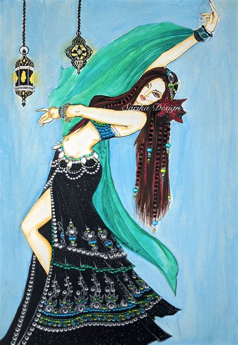 Sexy Belly Dancer Art