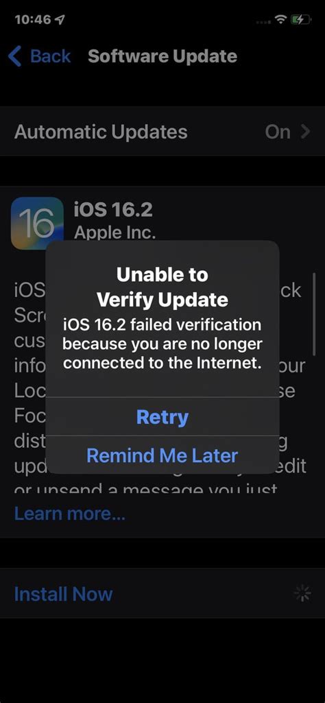 Cant Update To Ios 162 Rapplehelp