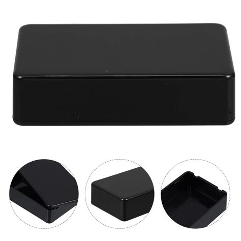 Clispeed 4pcs Rectangular Secret Storage Box Black Hidden Compartment