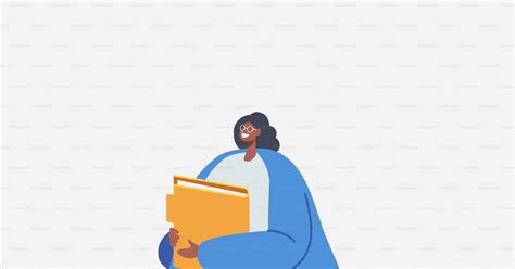 뚱뚱한 아프리카 사업가는 정장을 입고 자신감 넘치는 성숙한 여성 캐릭터가 하얀 배경에 고립되어 있다 손에 폴더를 들고 있는