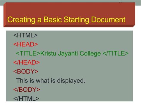 Html Introduction Ppt