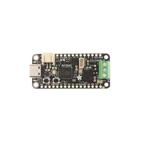 rp2040 can bus feather board with rp2040 microcontroller and can