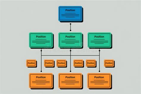 Easy To Edit Vector Illustration Of Organisation Tree With Different