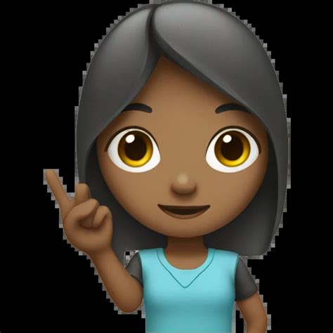 Girl Making A Little Sign With Her Hand Emoji Ai Emoji Generator