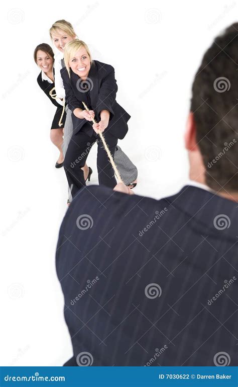 Battle Of The Sexes Stock Photo Image Of Pulling Executive