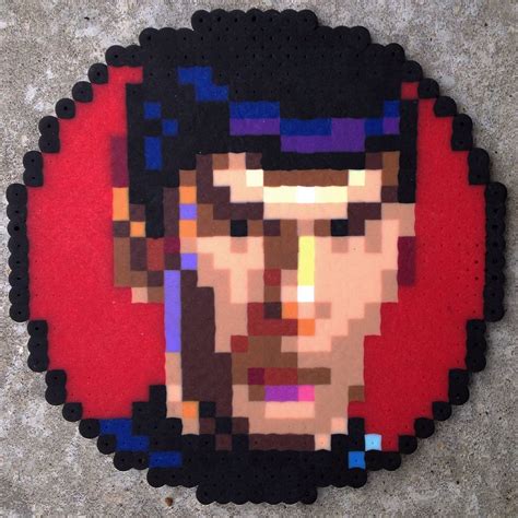 8 Bit Pixel Art Spock Etsy