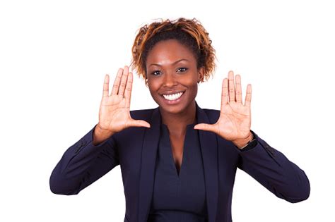 아프리카계 미국인 여성 사업가 제조 프페임 손동작 자신의 Ha 2015년에 대한 스톡 사진 및 기타 이미지 2015년 기업 재무와 산업 미소 Istock