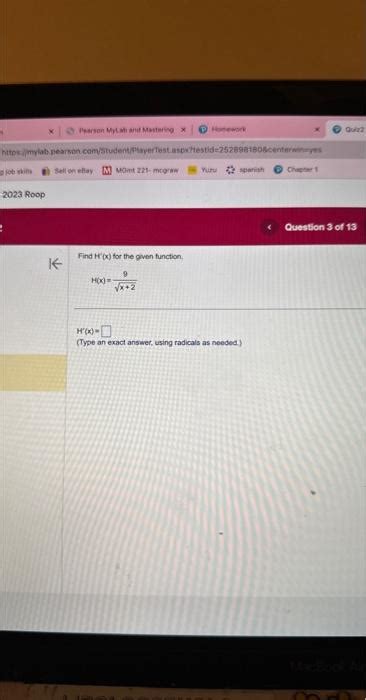 Solved Find H X For The Given Function H X X 29 H X Chegg Com