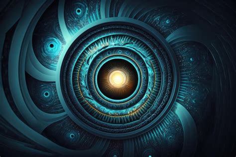 Premium Photo Cosmic Trance And Hypnosis Concept Of Glowing Details In Digital Neural Network