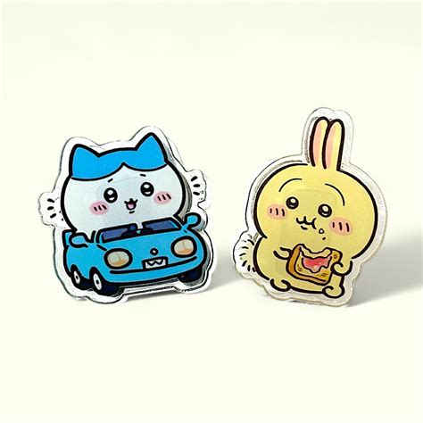 먼작귀 하치와레 우사기 아크릴 클립 2종 집게 콜리 Colley