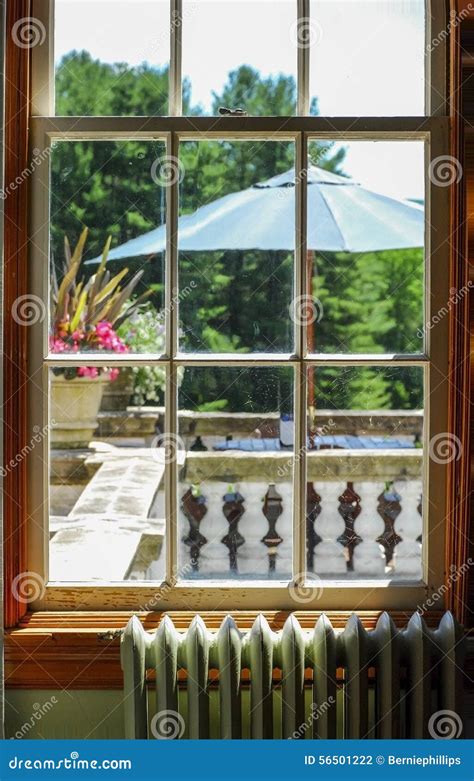 Old Window View Of Terrace Editorial Photography Image 56501222