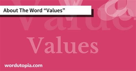 About The Word Values Wordutopia