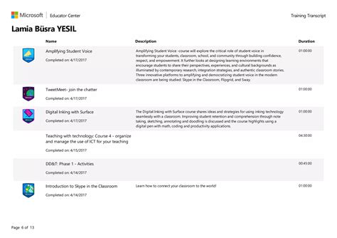 Microsoft Education Center Transcript Ppt