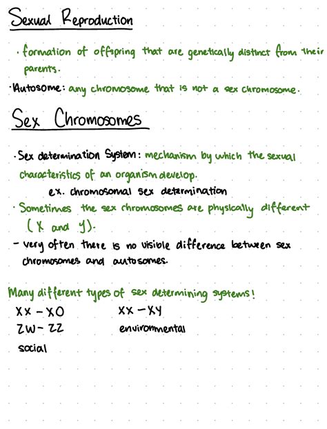 Sex Determination And Sex Linkage I T T Fft G That Are Genetically Distinct From The Parents