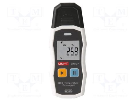 Ut330t Uni T 데이터 이력 기록 장치 온도 표시 Lcd ±04°c 상호 작용 Usb 분해능 01