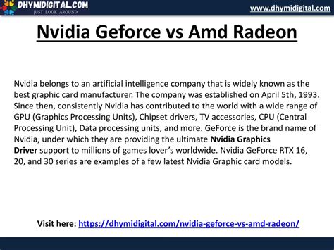 Ppt Nvidia Geforce Vs Amd Radeon Powerpoint Presentation Free