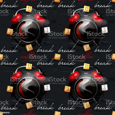 현실적인 스타일의 커피 브레이크 개념 밝은 색 배경에 텍스트가 있는 뜨거운 커피 한 잔 앱 웹사이트 프레젠테이션 또는 디자인을 위한 창의적인 그래픽 그림입니다 검은색에 대한