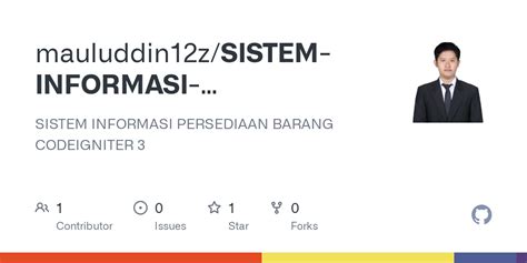 GitHub Mauluddin Z SISTEM INFORMASI PERSEDIAAN BARANG SISTEM INFORMASI PERSEDIAAN BARANG