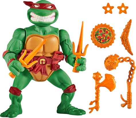 Tortugas Ninja Tmnt Figura Clásica 4” Rafael Storage Shell Mutantes