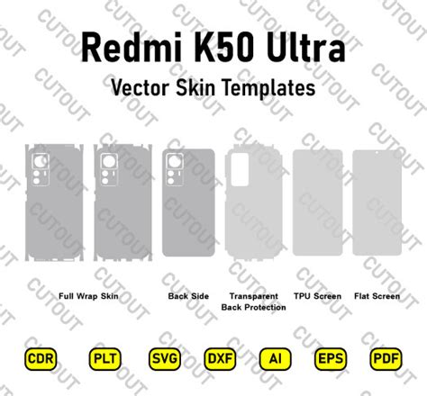 Xiaomi Redmi K Ultra Vector Skin Cut Files