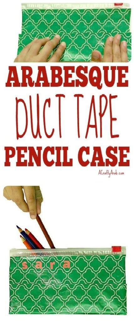 Arabesque Duct Tape Pencil Case Tutorial By A Crafty Arab