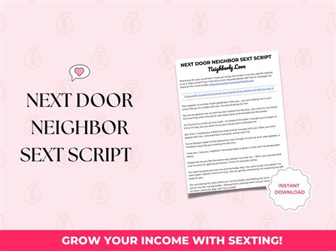 Neighbor Onlyfans Script Adult Model Sexting Scripts Fetish Model Taboo Video Scripts F M Sext