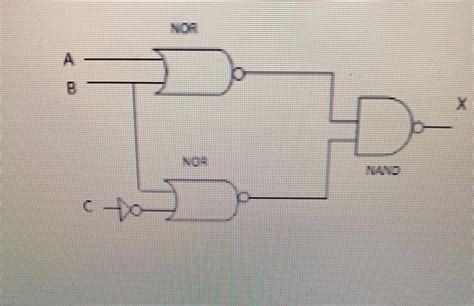 Solved 7 Write The Boolean Expression For Output X In The