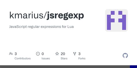 Github Kmariusjsregexp Javascript Regular Expressions For Lua