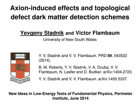 Pdf Axion Induced Effects And Topological Defect Dark Matter