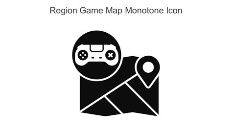 Region Game Map Monotone Icon In Powerpoint Pptx Png And Editable Eps Format Ppt Slide