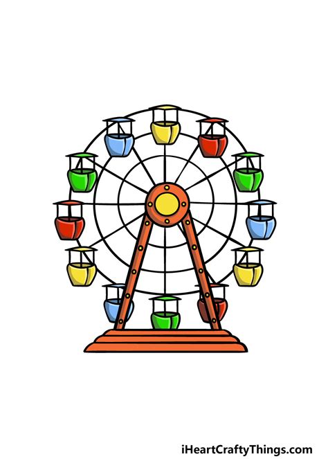 Master Ferris Wheel Drawing Step By Step Guide For Artists