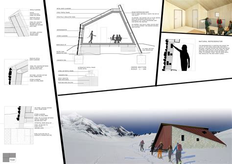 Architecture Project Triangular Roof Design Crafted With Stone