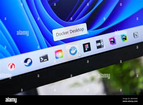 Poznan Poland June 6 2025 Docker Desktop Application Tooltip On Windows 11 Taskbar