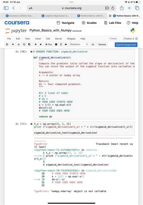 W2 A1 Exercise 4 Numpyndarray Error Neural Networks And Deep