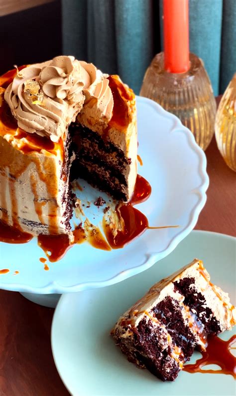 Chocolate Coffee And Caramel Cake Caramel Mocha Latte Cake Ministry