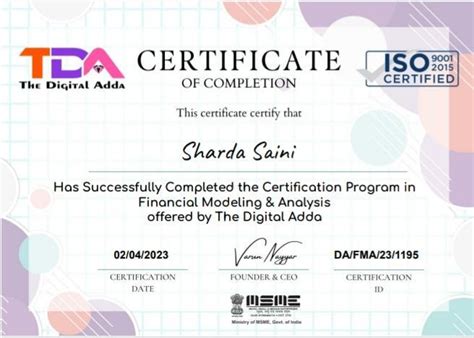 Free Financial Modeling And Analysis Certification The Digital Adda