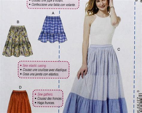 Mccalls Sewing Pattern 7604 Misses Tiered Ruffled Hemline Or