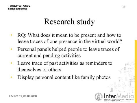 Tool 5100 Cscl 19 Social Awareness Basic Issues