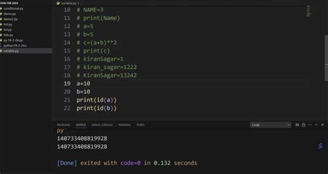 Task 4 Practice Comments Variables Datatype Type Conversion Input Function Kiran Sagar