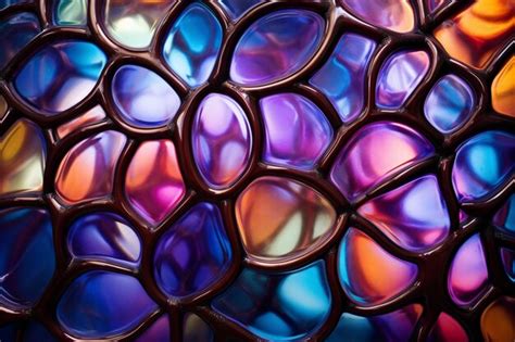 Abstract Glass Patterns Premium Ai Generated Image