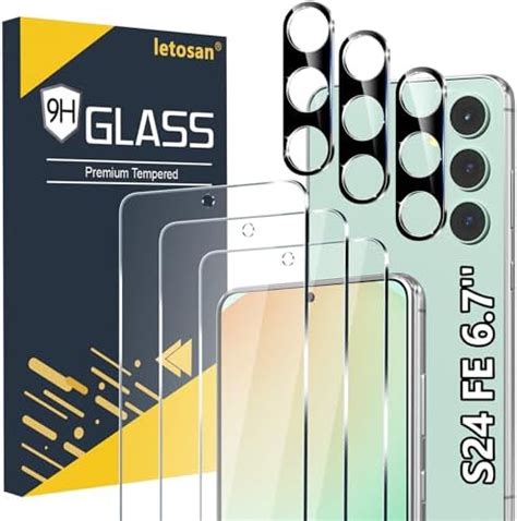 [3 3 Pack] For Samsung Galaxy S24 Fe Screen Protector 9h Tempered Glass Ultrasonic Fingerprint
