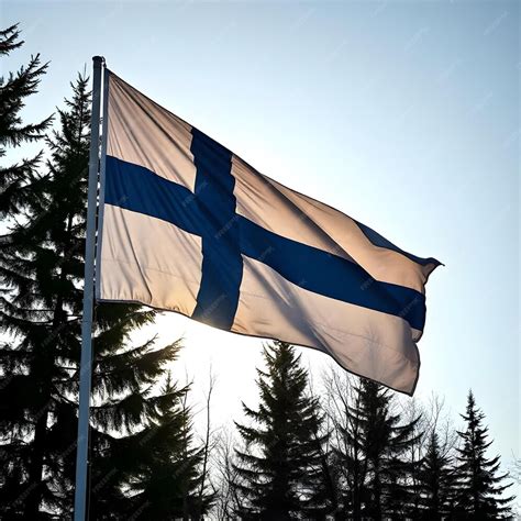 Finland Flag Supporting Graphics Design Poster Wallpaper Background