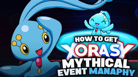 How To Get Manaphy Mythical Pokemon Event Pokemon Xy Omega Ruby