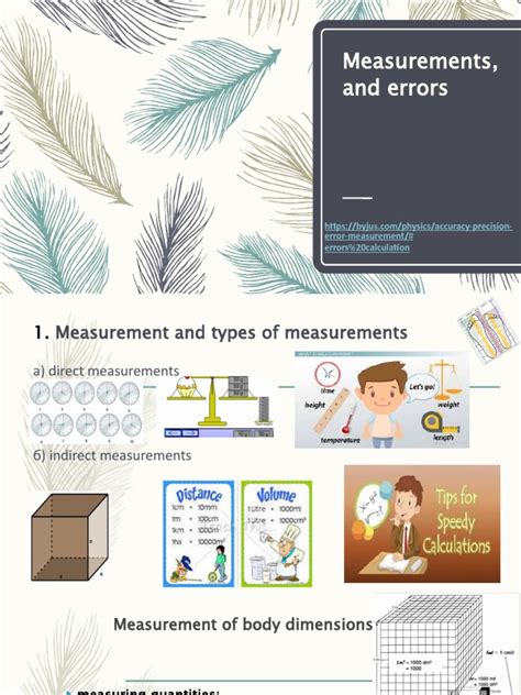 Measurements And Errors Download Free Pdf Mean Measurement