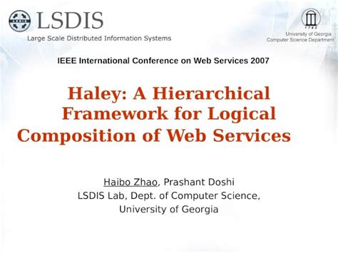 ppt haley a hierarchical framework for logical composition of web
