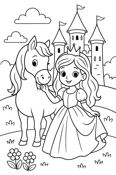 أميرة القلعة مع حصانها 2025