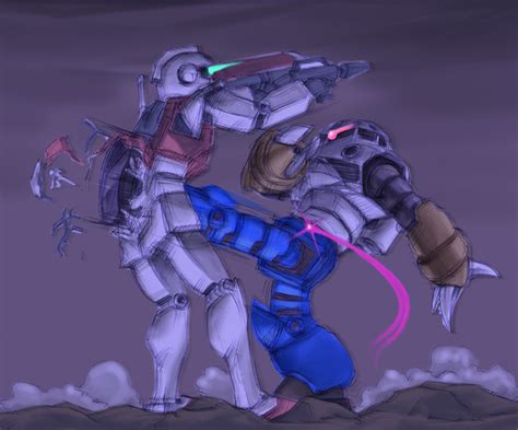 Gm Mobile Suit Zgok Gundam Mobile Suit Gundam Damaged Gun